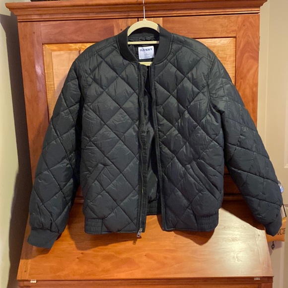 Old Navy | Jackets & Coats | Brand New Old Navy Black Puffy Bomber | Poshmark